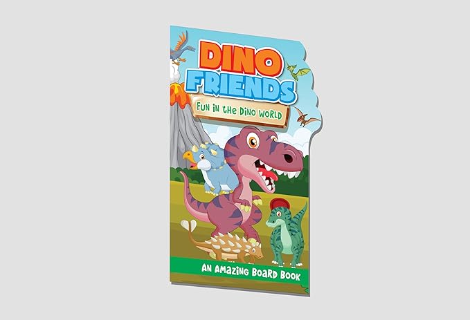 Hello Friend Books Step-Cut Board Book Dino Friends for Kids - Dino ...