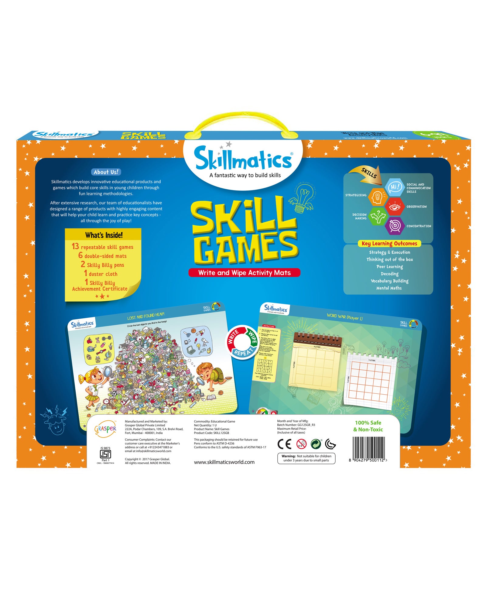 Skillmatics Educational Game - Skill Games Activity Mats - Color may ...