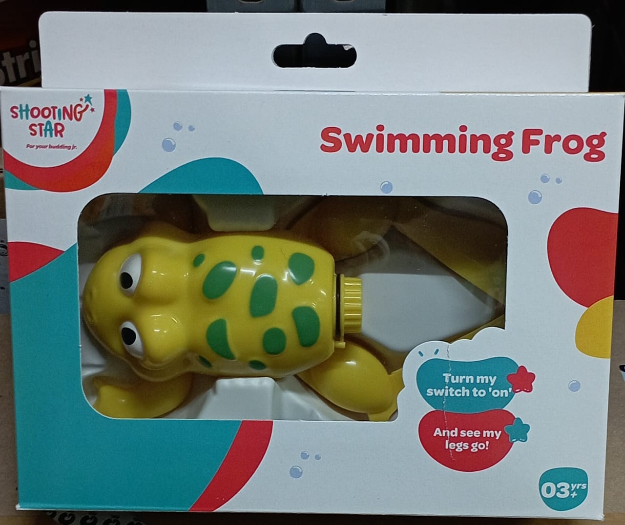Hamleys Swimming Frog Bath Toy - Multicolor – Kidsinfy.in