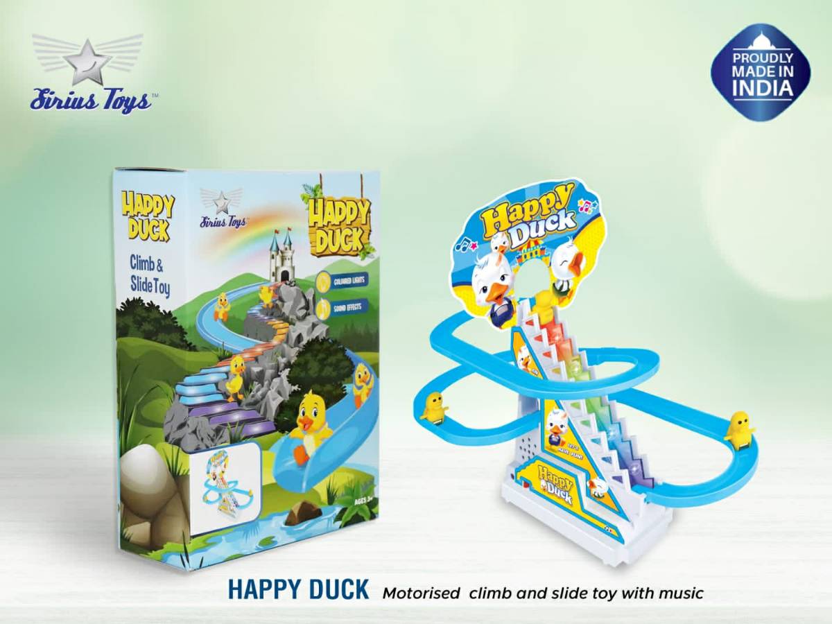 Happy Duck Track Set with Lights & Music - Multicolor – Kidsinfy.in