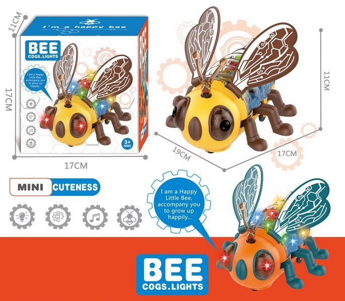 Plastic Lighting bee Toy Plastic 3D with 360 Degree Rotation Funny ...
