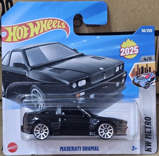 Hot Wheels Mainline - J Case - Maserati Shamal - HW Metro - Long Card ...