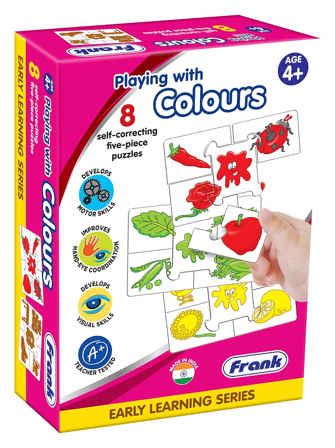 Frank Playing with Colors Puzzle – 40 Pieces, 8 Self-Correcting 5 Piec ...