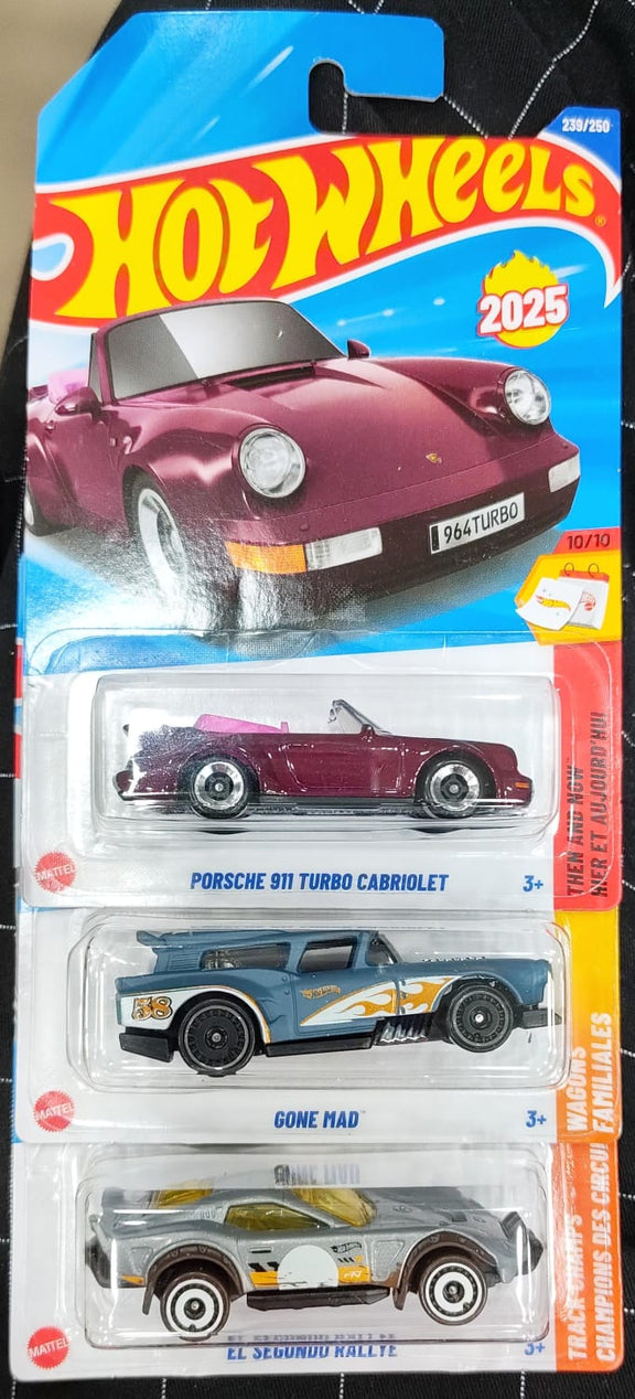 Hot Wheels Mainline - Combo Pack of 3 Cars - P Case & N Case Combo - L – Kidsinfy.in