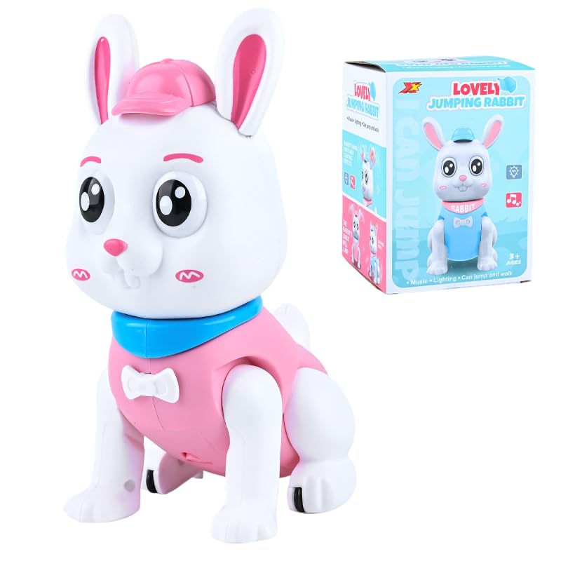 Battery Operated Dancing Rabbit Toy – Musical Rabbit Toy with Flashing ...