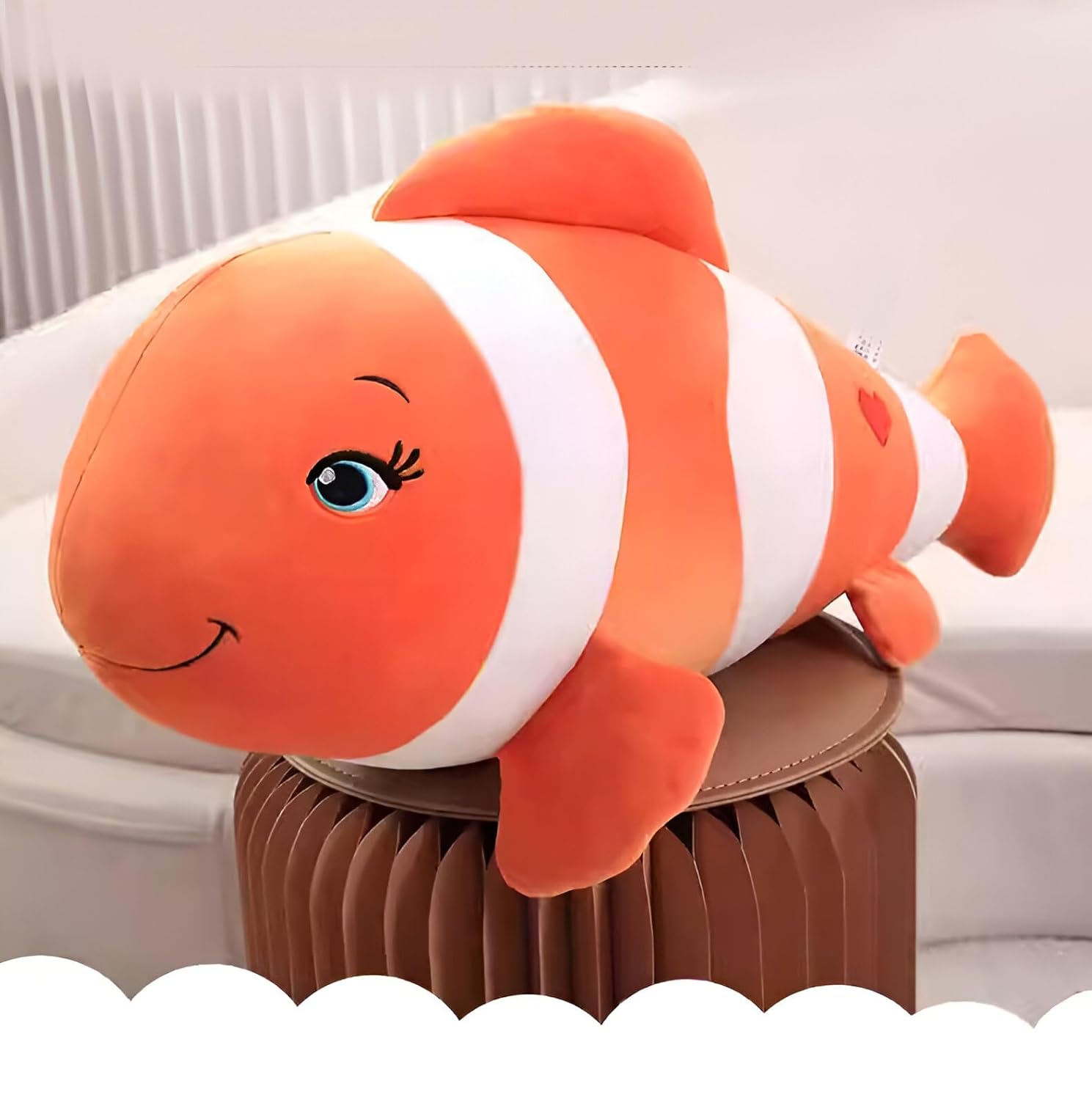 LUMO - Nemo Fish Soft Stuffed Plush Sea Animal Pillow for Kids ...