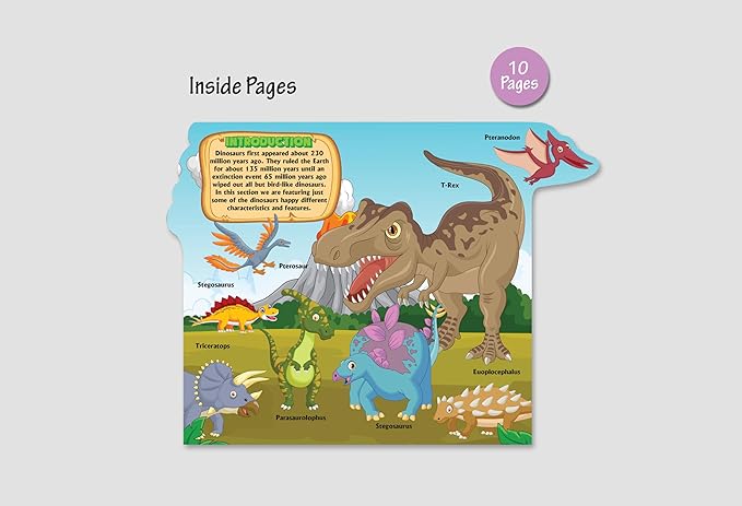 Hello Friend Books Step-Cut Board Book Dino Friends for Kids - Dino ...