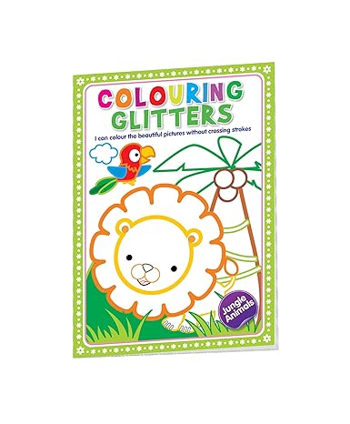 Hello Friend Books Glitter Coloring: Jungle Animals - Easy Coloring ...