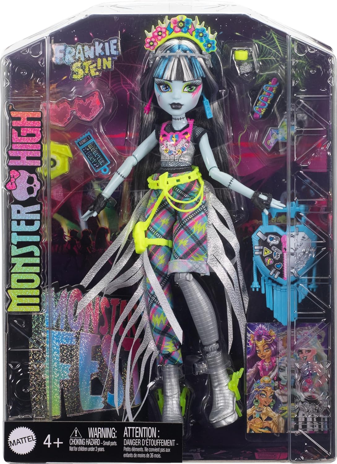 Monster High Frankie Stein Doll with Glam Monster Fest Outfit and ...