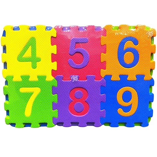 ABCD Alphabet and Number Blocks Puzzle Foam Mat for Kids - Multicolor ...