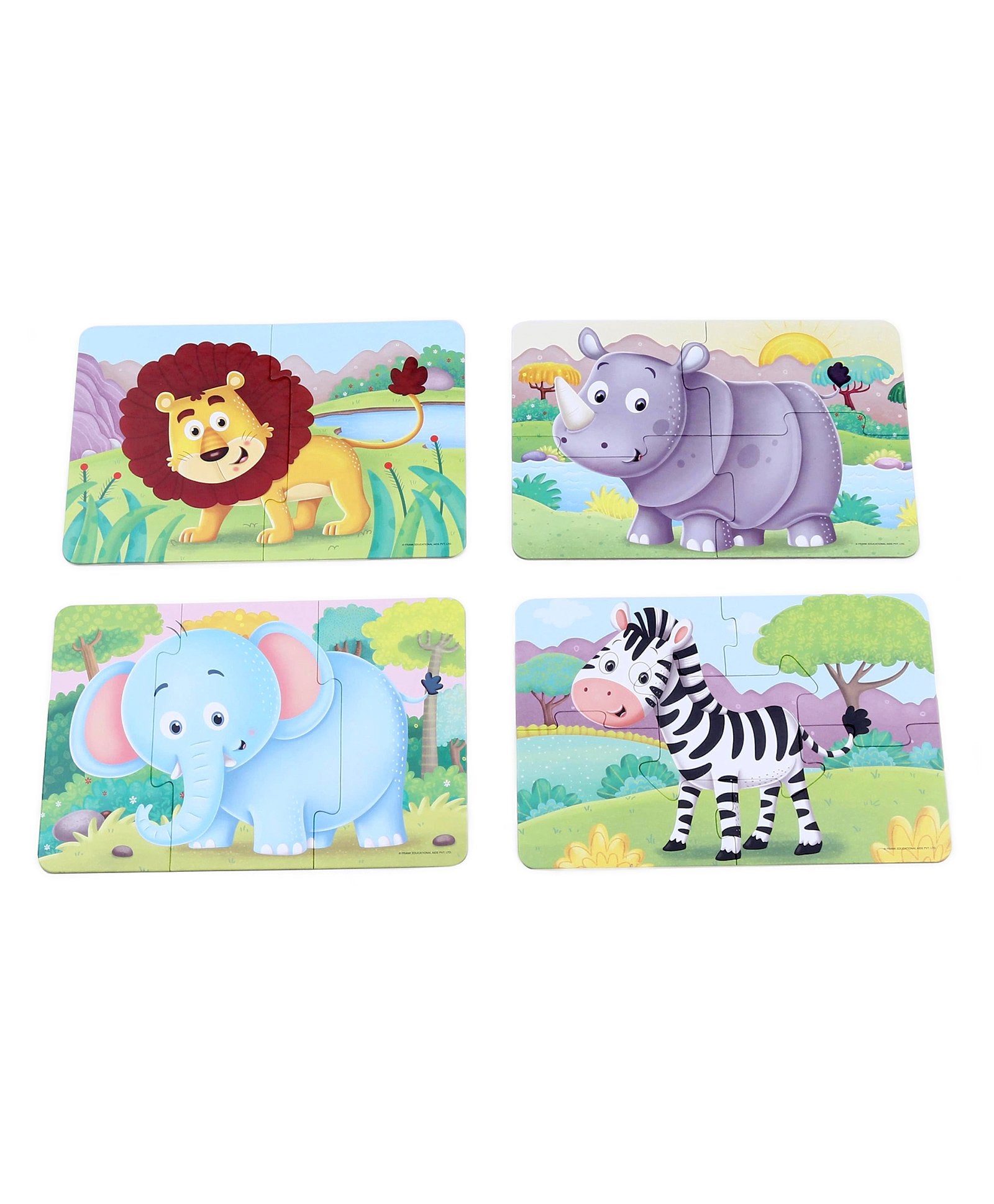 Frank Safari Adventures Early Jigsaw Puzzle Multicolor - 14 Pieces ...