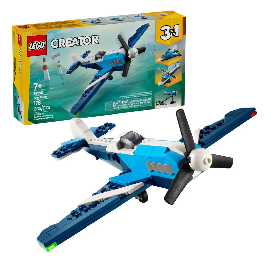 LEGO Creator 3 in 1 31160: Aircraft Race Plane | Multicolor – Kidsinfy.in