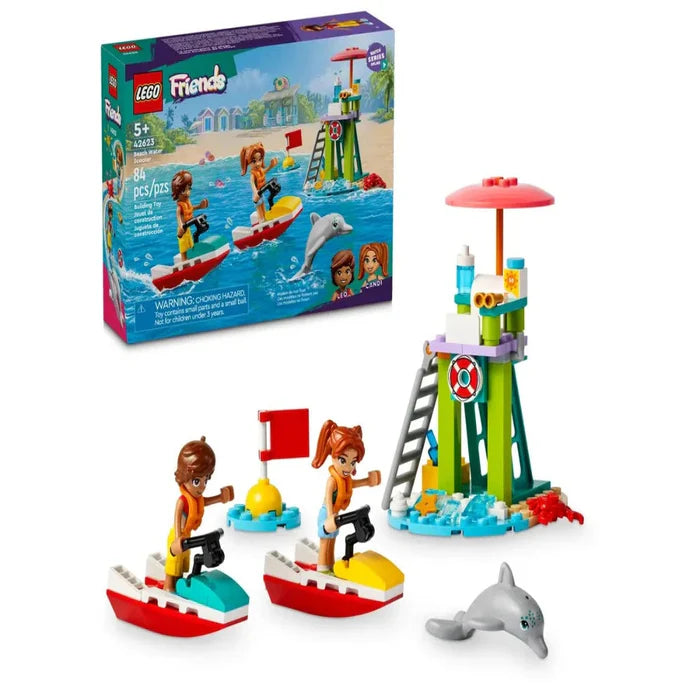 LEGO 42623 Friends Beach Water Scooter Toy - 84 Pieces - Color May Very ...