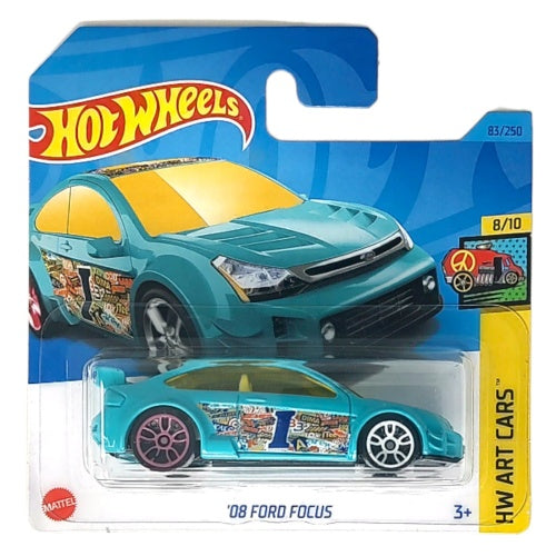 08 Ford Focus - Hot Wheels Imported Premium - Short Card - HW Art Cars ...